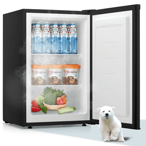 Kndko Mini Freezer 1.2Cu.Ft Upright Compact Storage with Reversible ...