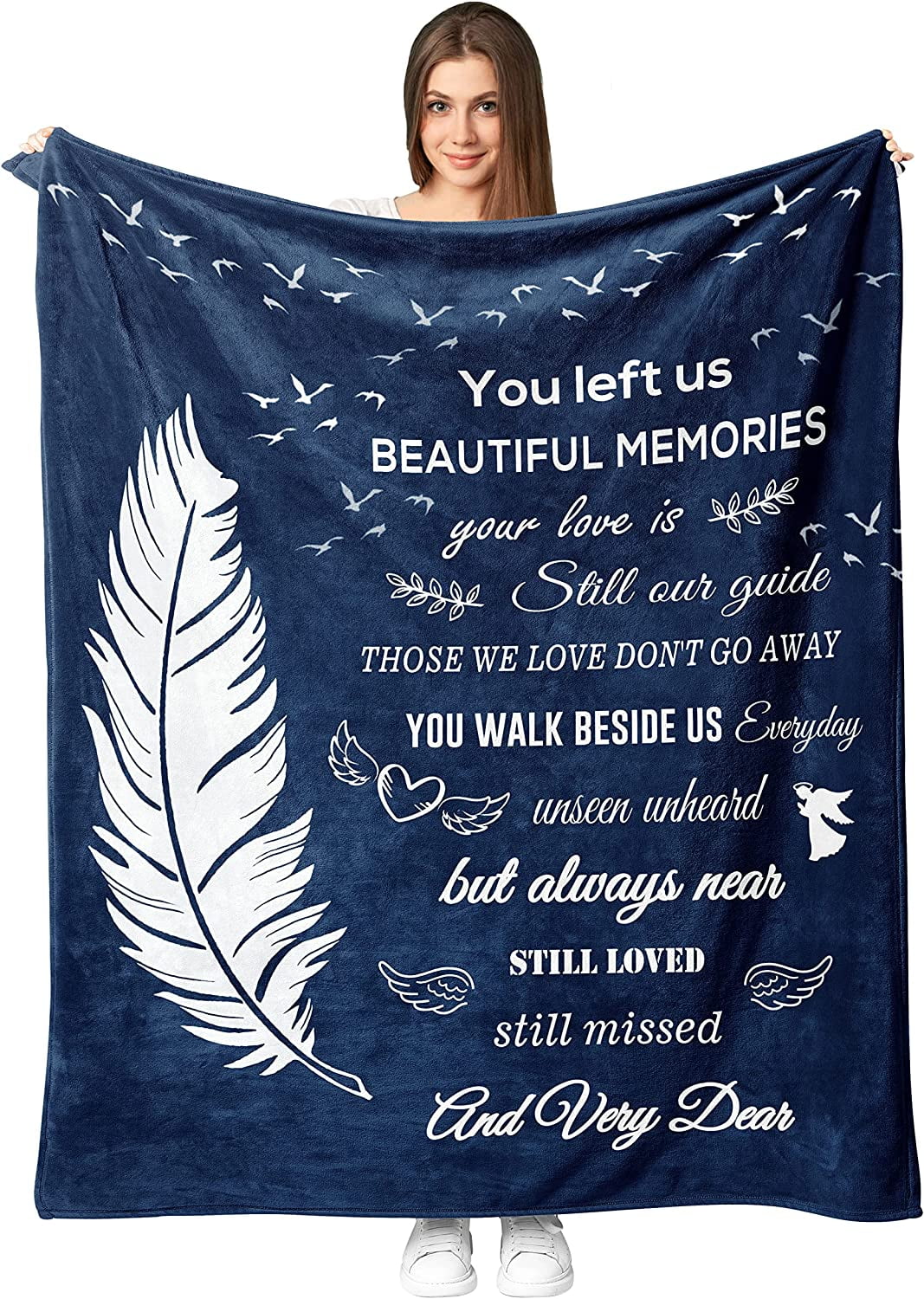 LHSHID Bereavement Gifts Blanket Memorial Gift for Loss of Loved one ...