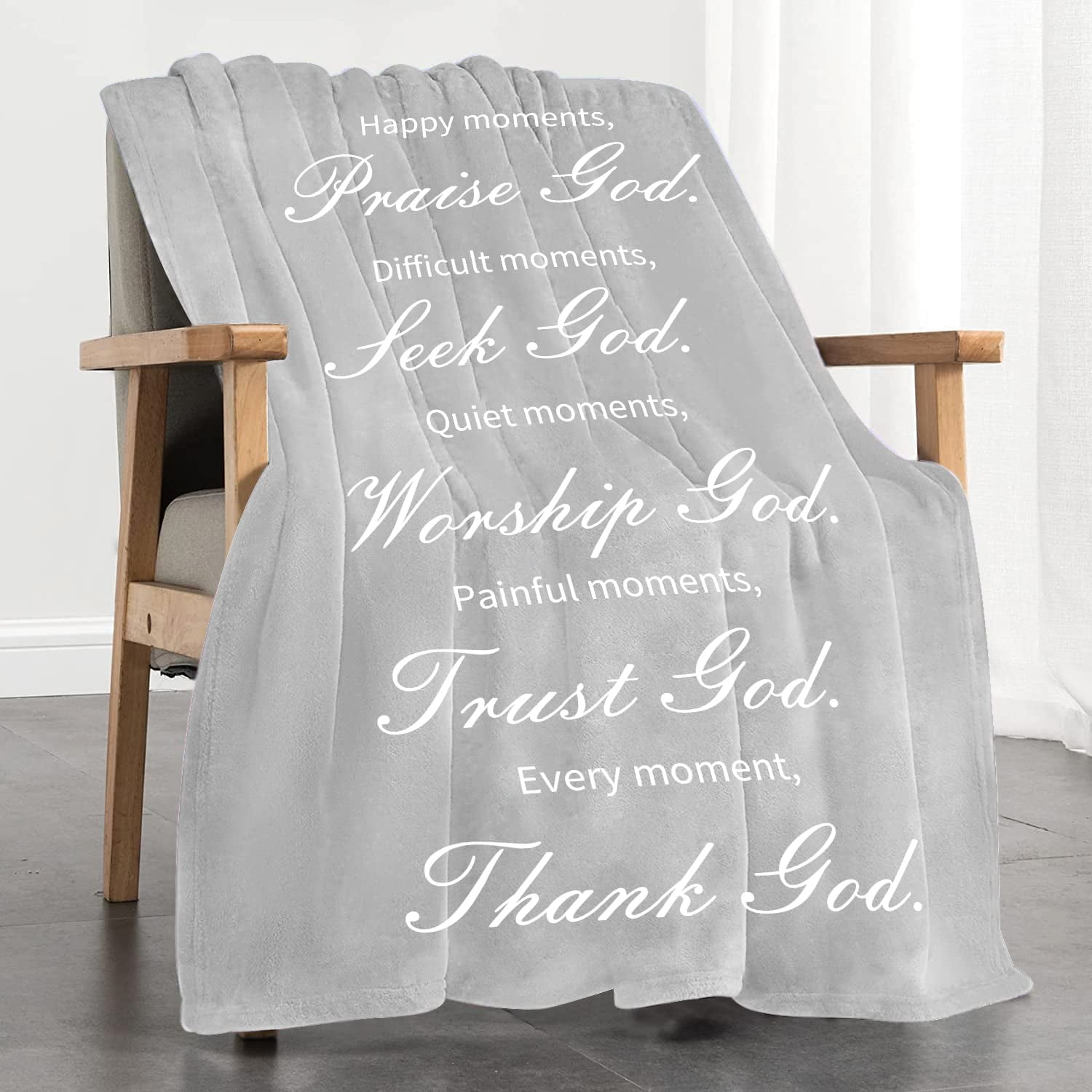 LHSHID Christian Bible Verse Throws Blanket Healing Spiritual Blanket ...