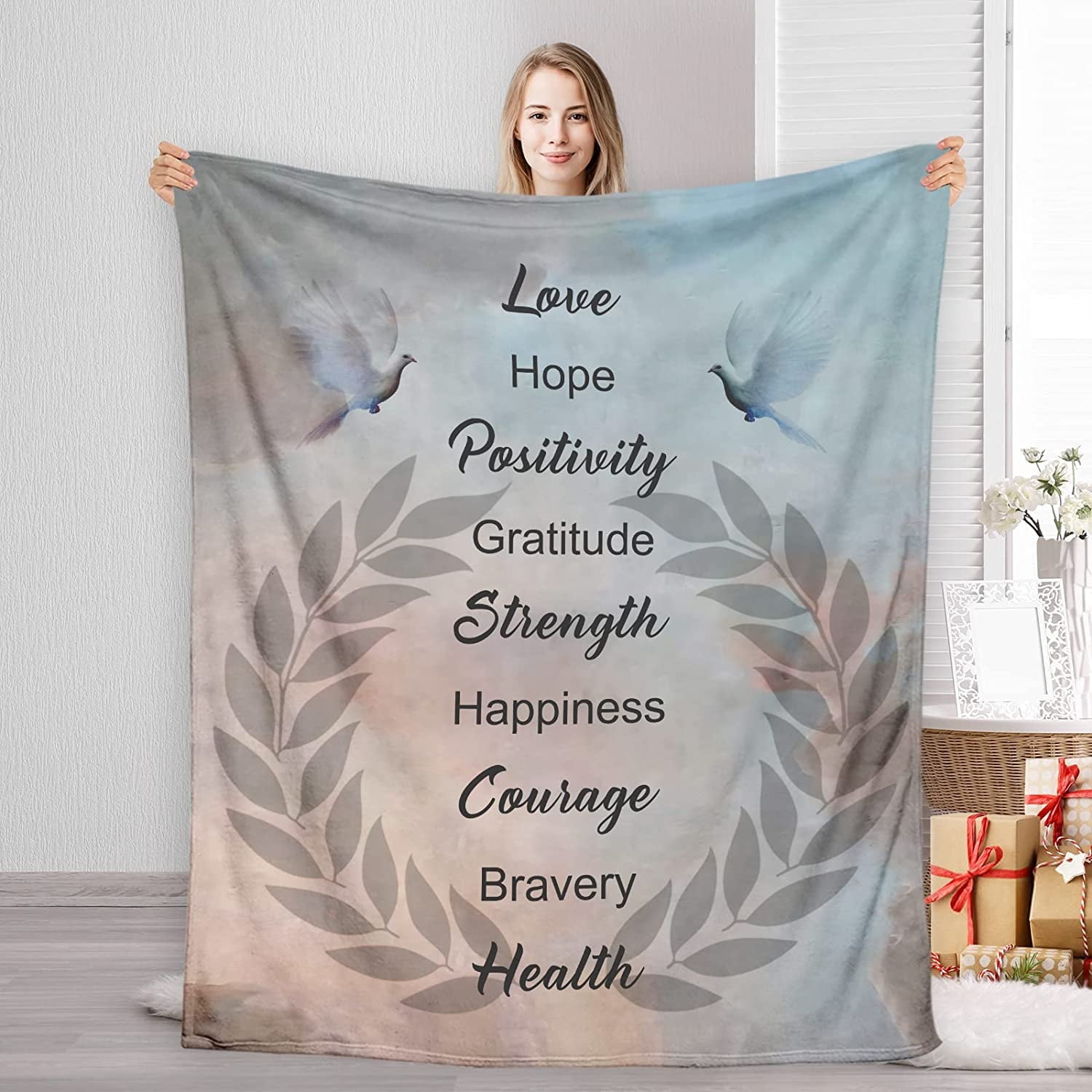 LHSHID Christian Gifts for Women & Men Religious Blanket with Spiritual ...
