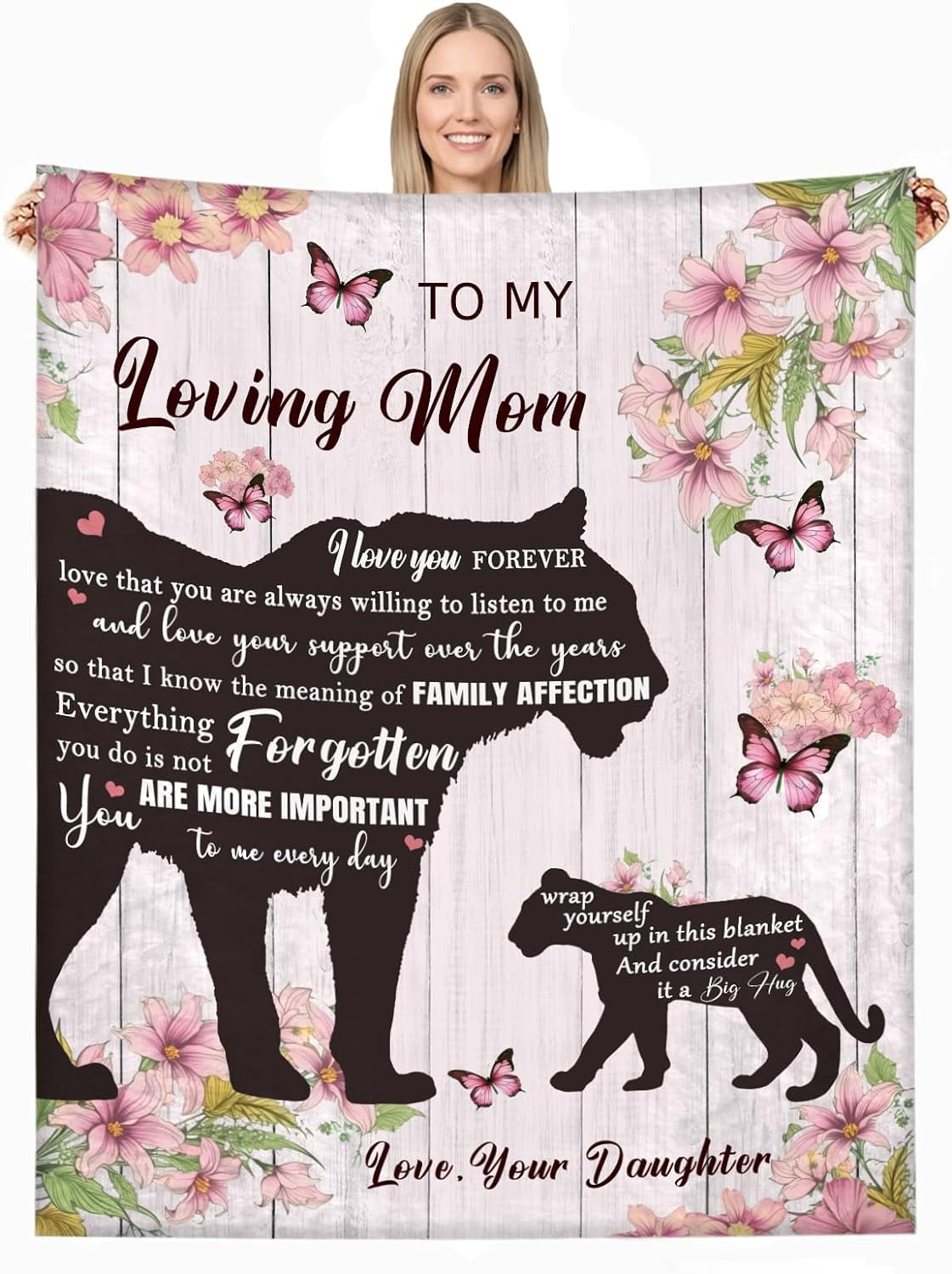 LHSHID to My Daughter Blanket Daughter Gifts from Dad Daughter Birthday ...