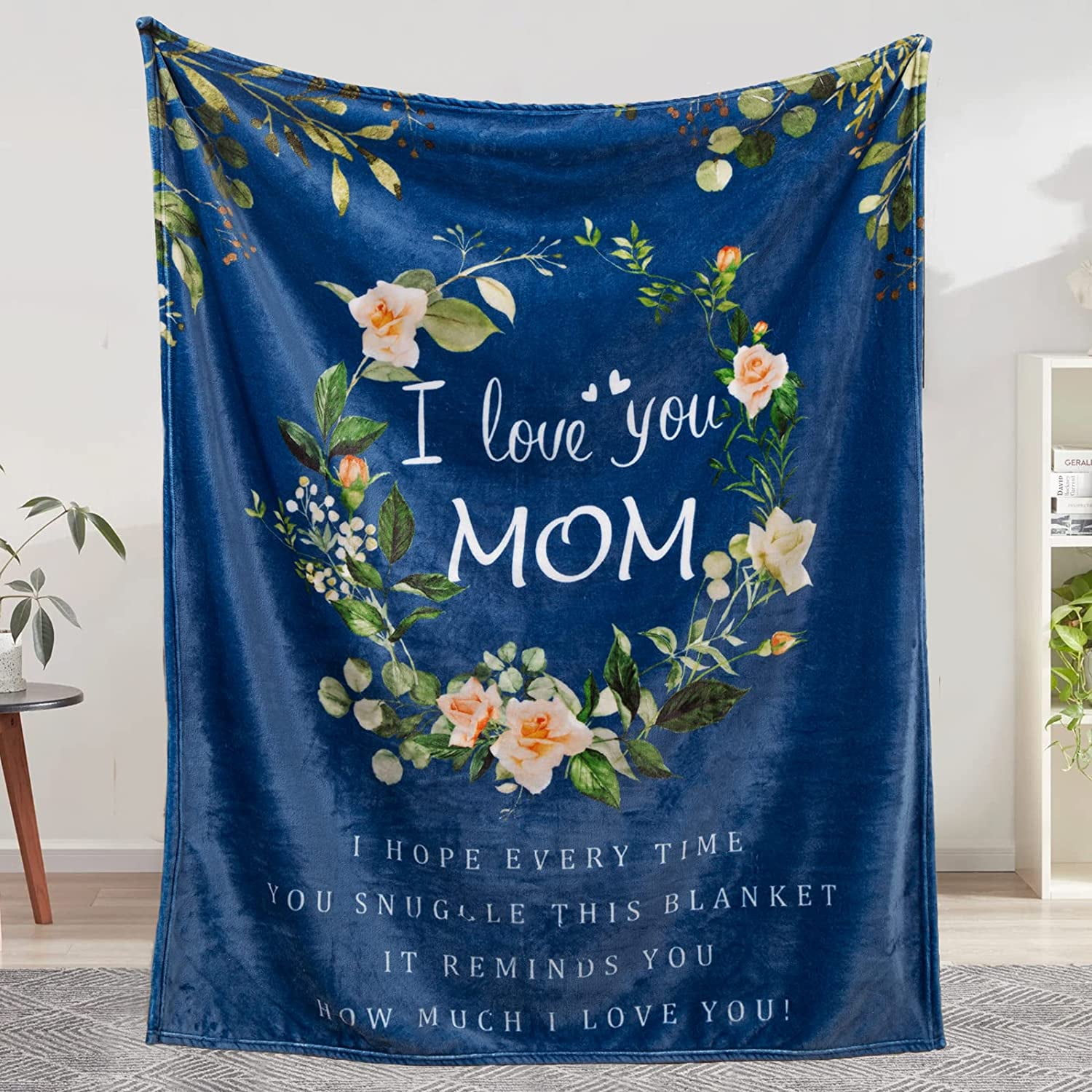 LHSHID Mom Birthday for Mom Blanket from Daughter Son Super Soft Warm ...
