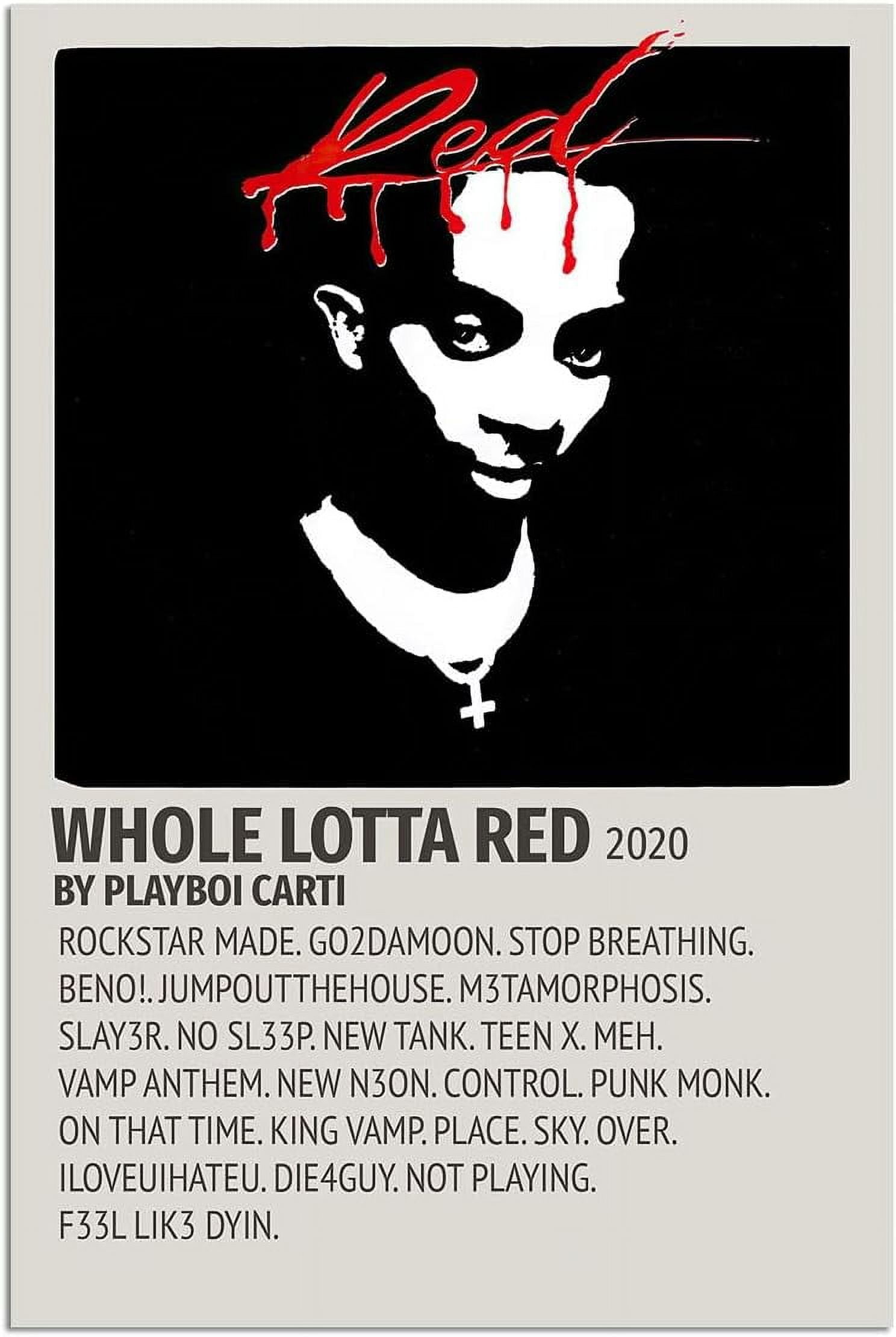 LHTX Whole Lotta Red Poster,Playboi Carti Poster,Rapper Posters,Canvas ...