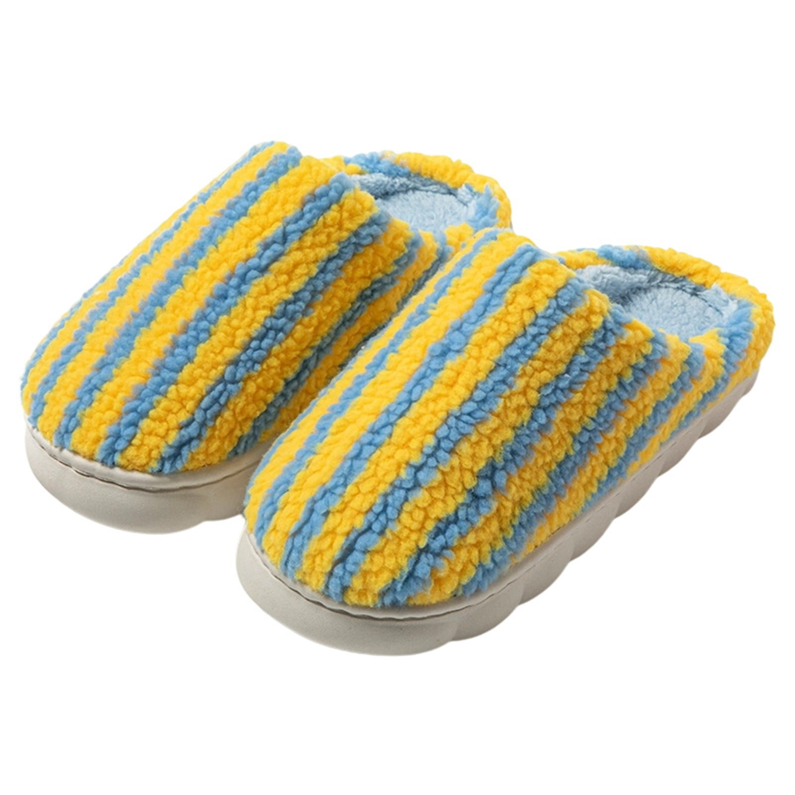 LHUnf Fuzzy Slippers For Women House Indoor Fuzzy Slippers Winter Warm ...
