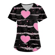 Just Love Women's Scrub Tops Nursing Scrubs 6815W-10301-XL (Scribble ...