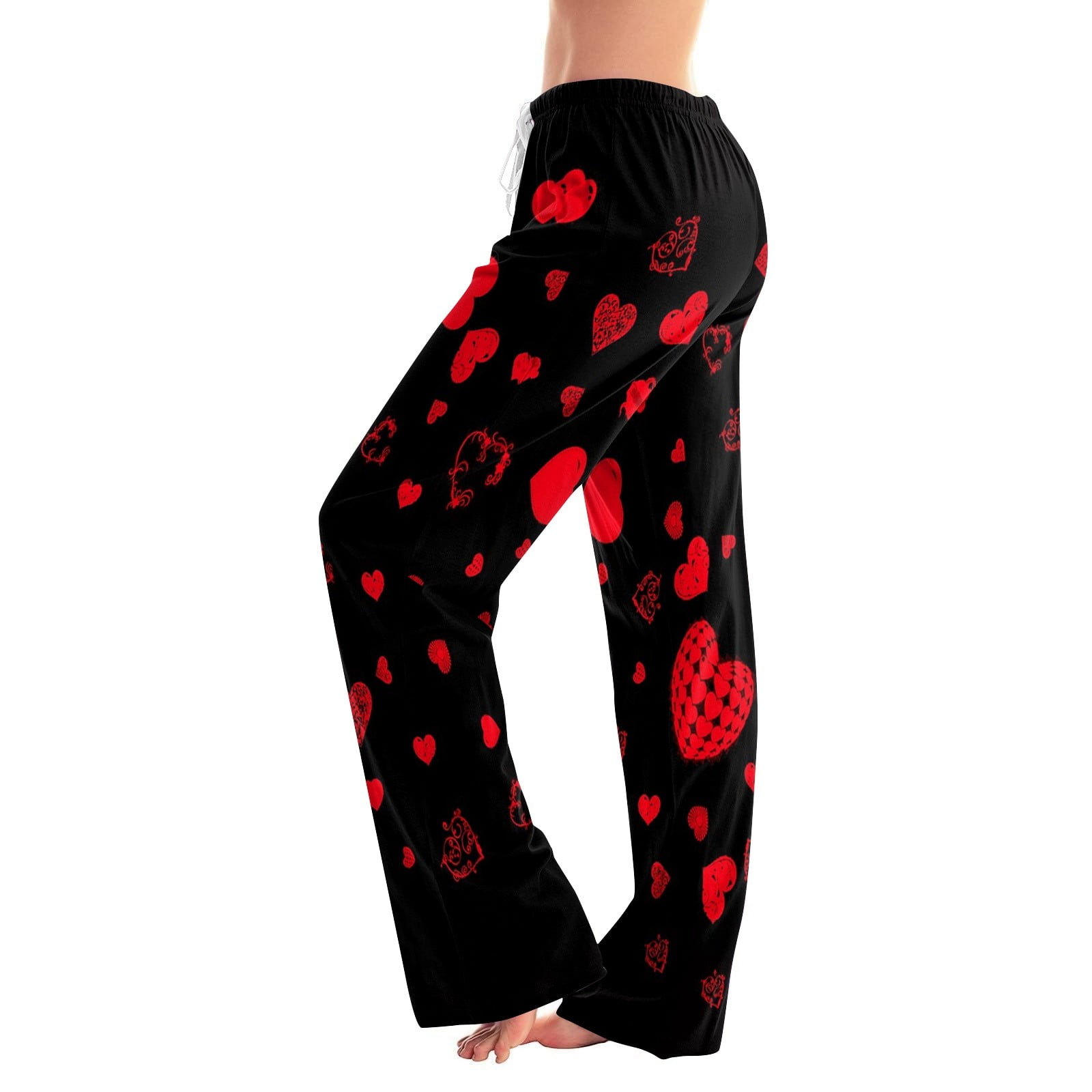 LHVUOA Valentines Day Lounge Pants for Women Womens Soft Pajama Bottoms ...