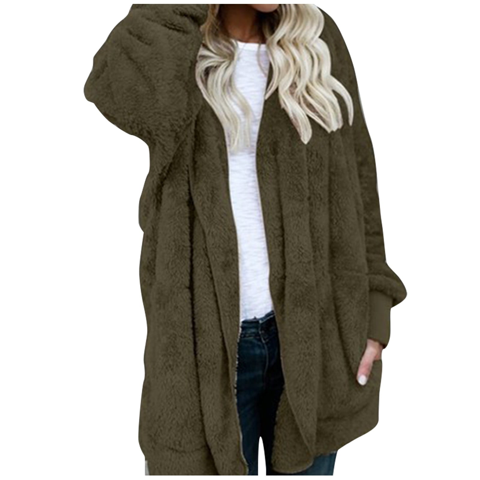 LHVUOA Womens Cardigan 2024 Winter Oversized Jackets Women's Oversized ...