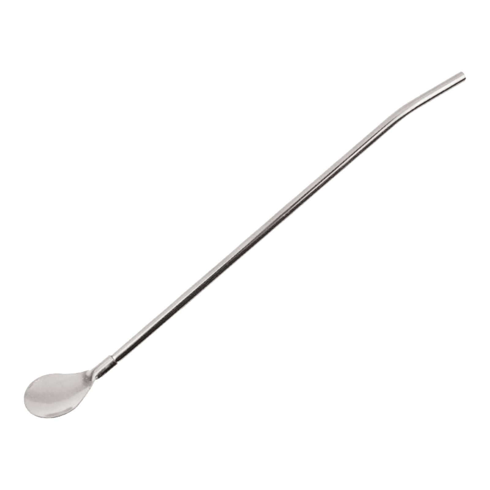 LHWEN 304 Stainless Steel Spoon Purpose for Fruit Milk Tea Beverage ...