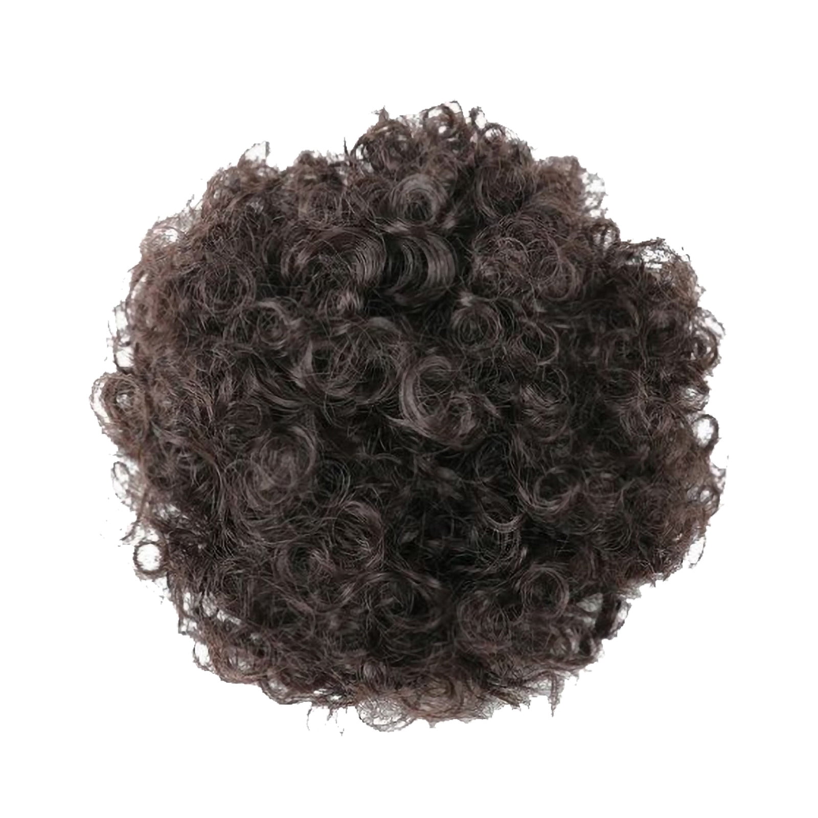 LHWEN African Drawstring Ponytail, Premium Synthetic Curly Natural ...