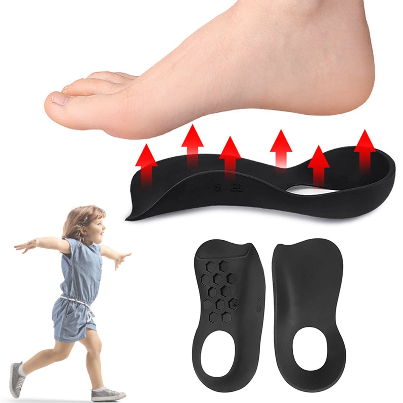 LHWEN Arch Support Orthotic Inserts Plantar Fasciitis Insoles for Men ...