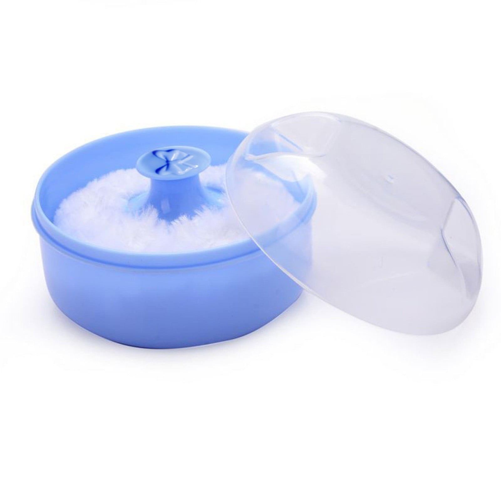 LHWEN Baby Powder Container with Soft Puff and Lid Cosmetic Powder Box ...