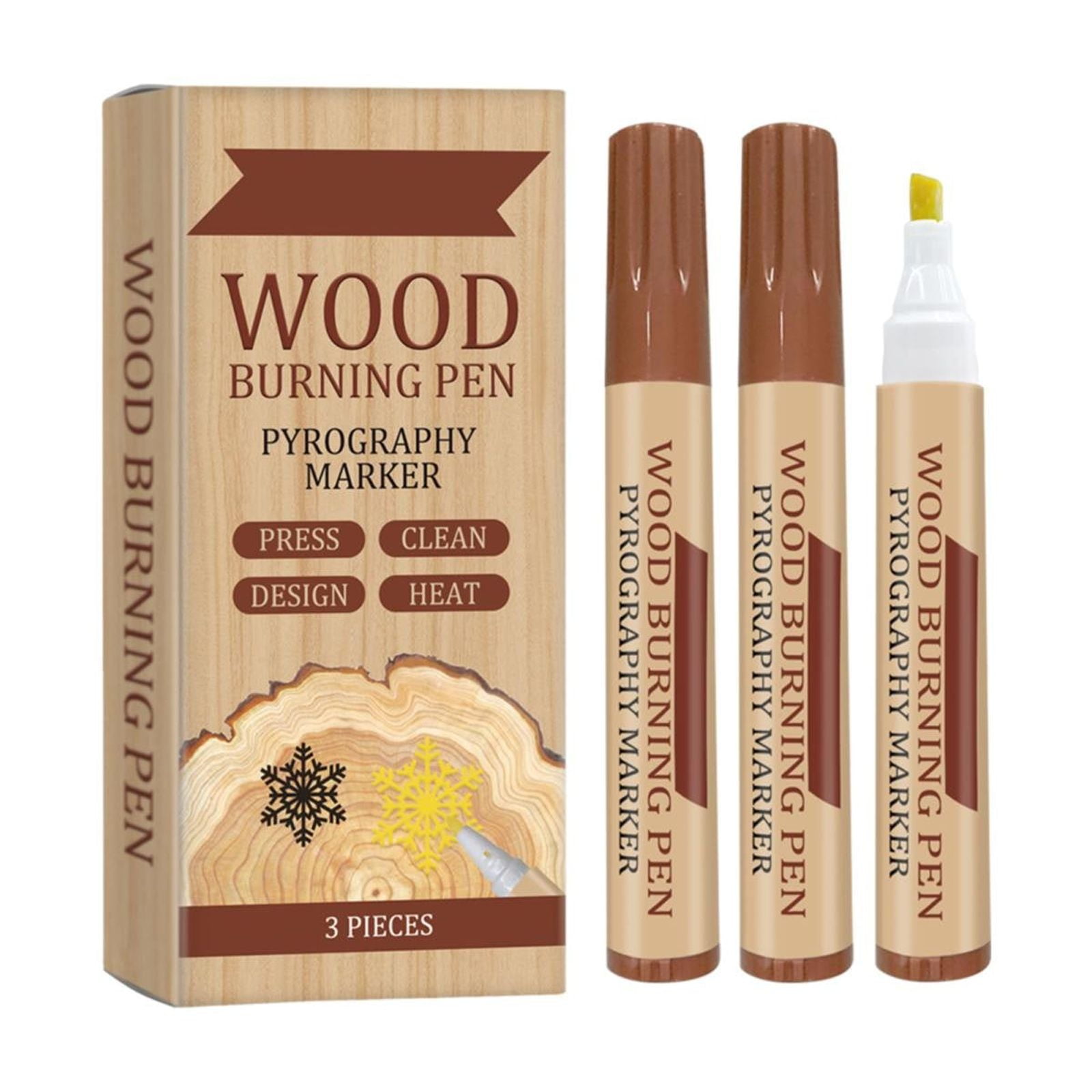 LHWEN Carpenter Burning Pen Wood Pyrography Pen Burning Effect Marker ...