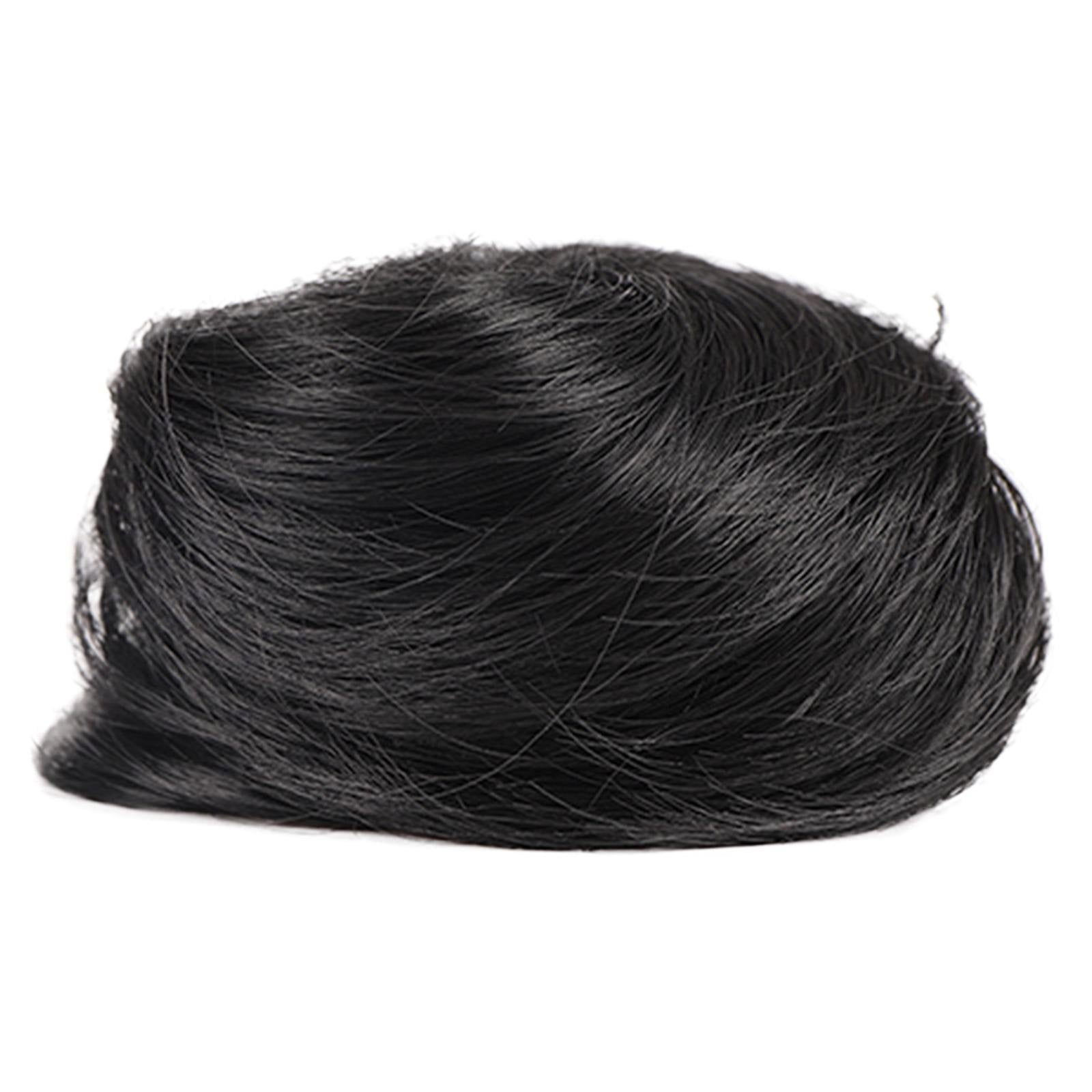 LHWEN Clip Wrap Wig Small Wrap Ball Head Wig Female Straight Hair ...