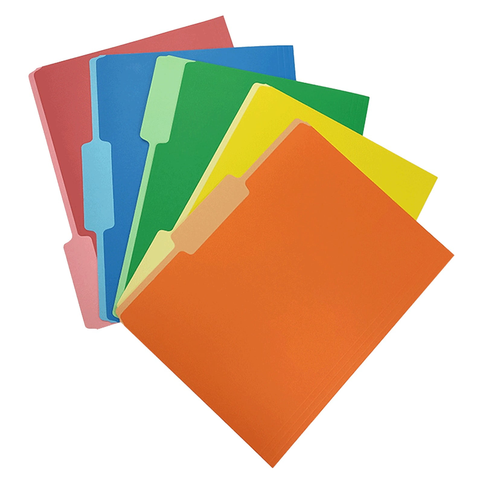 LHWEN Color-Coded File Folders for School and Business Letter Size Two ...