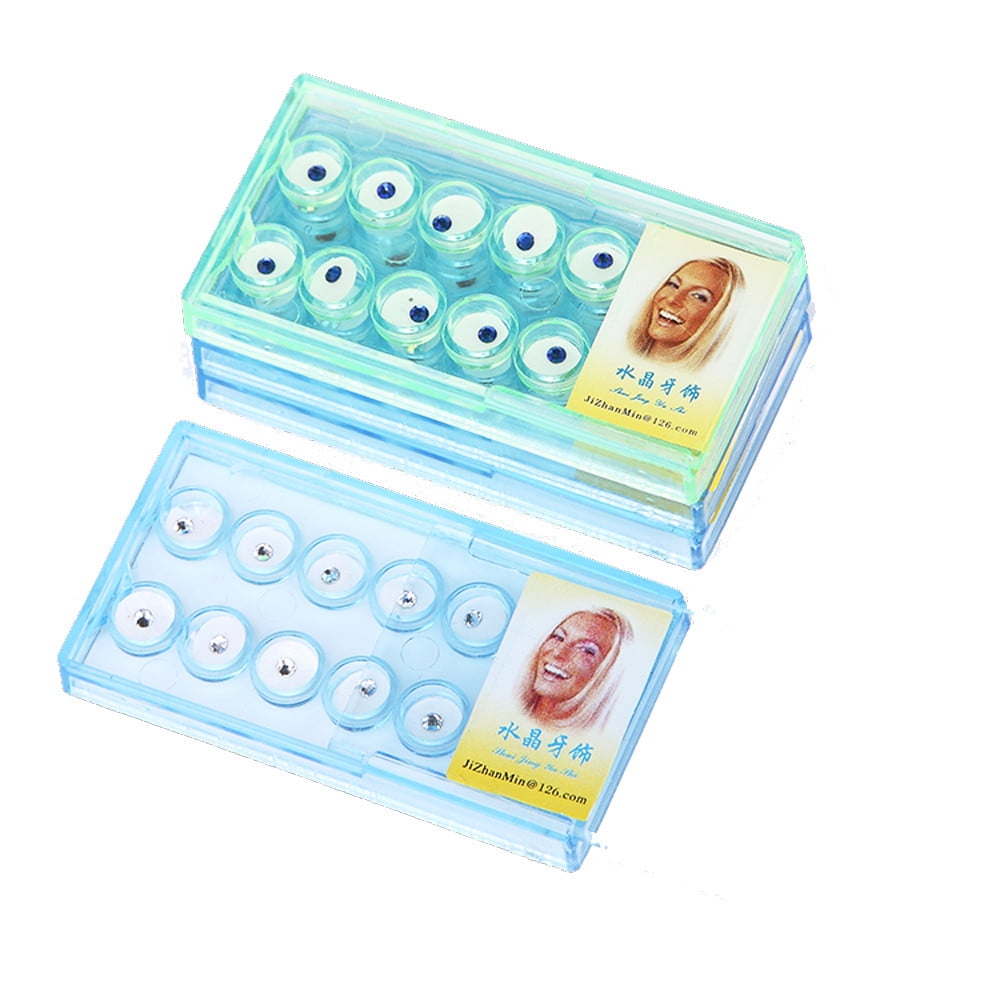 LHWEN Colorful Crystal Tooth Gems 10pcs/Box 2mm Jewelry for Teeth ...