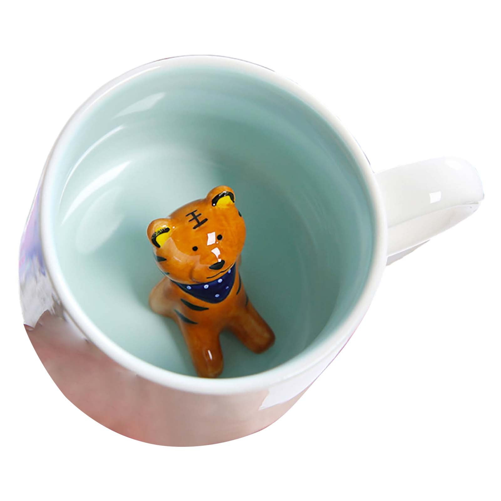 LHWEN Cute Cow Mug with Hidden Cow Inside 350ml Ceramic Coffee Tea Cup ...