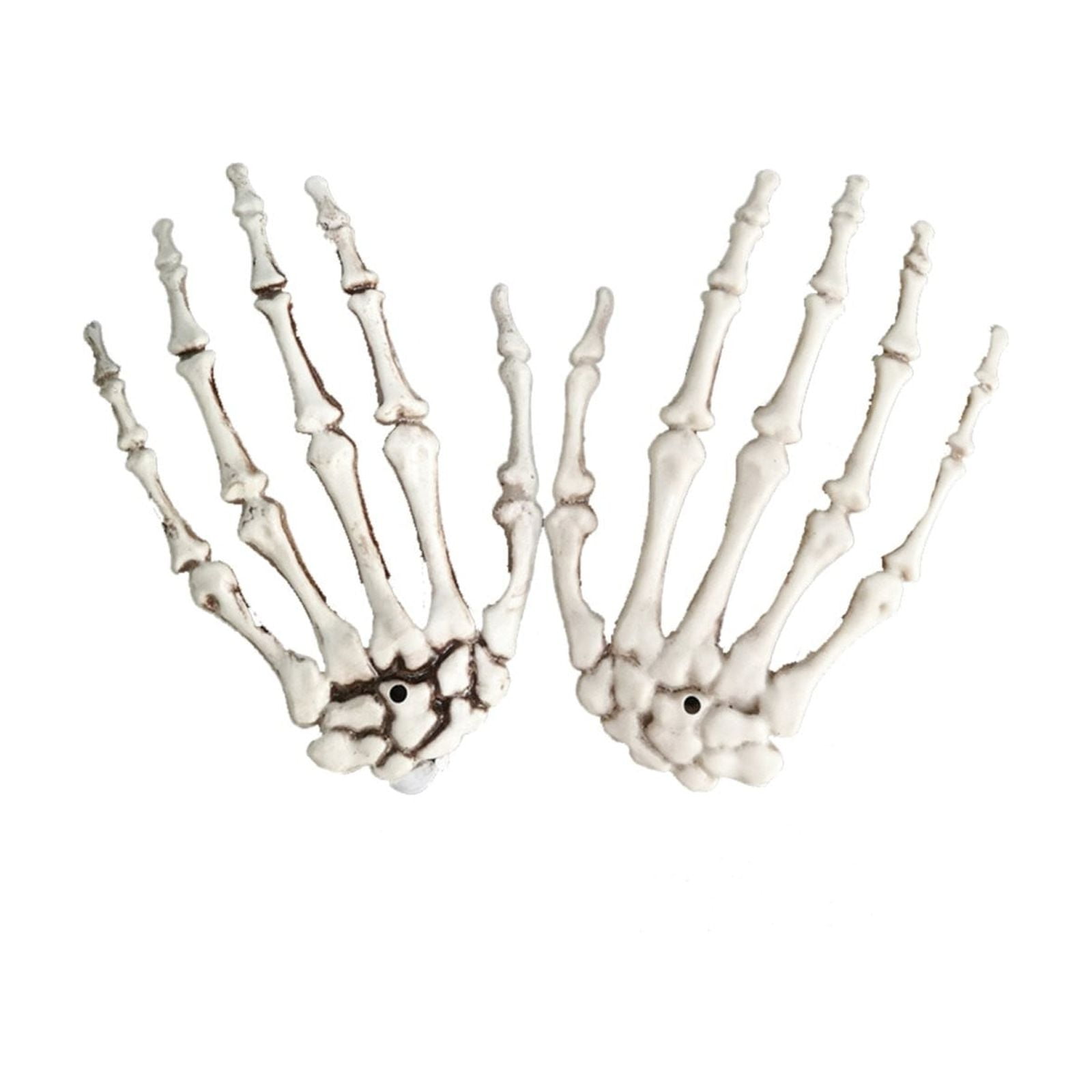 LHWEN Halloween Skeleton Hands Realistic Life Size Severed Plastic ...