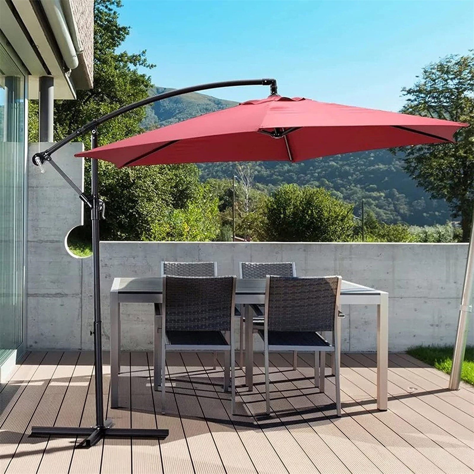 LHWEN Patio Market Umbrella Replacement Canopy Sunumbrella Cover ...