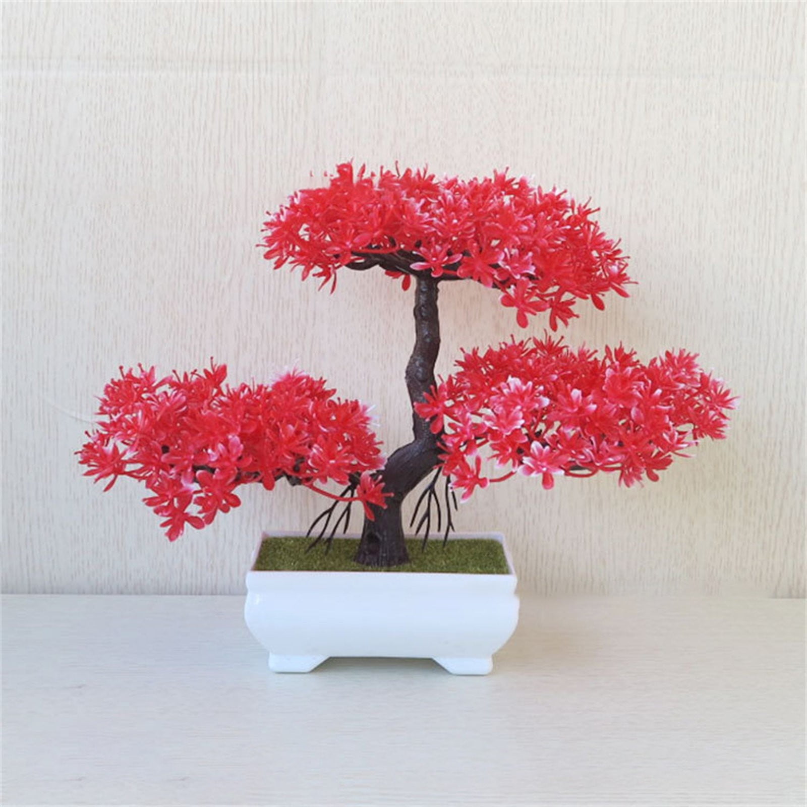 LHWEN Realistic Artificial Bonsai Tree Desk Decor Flexible Material No ...