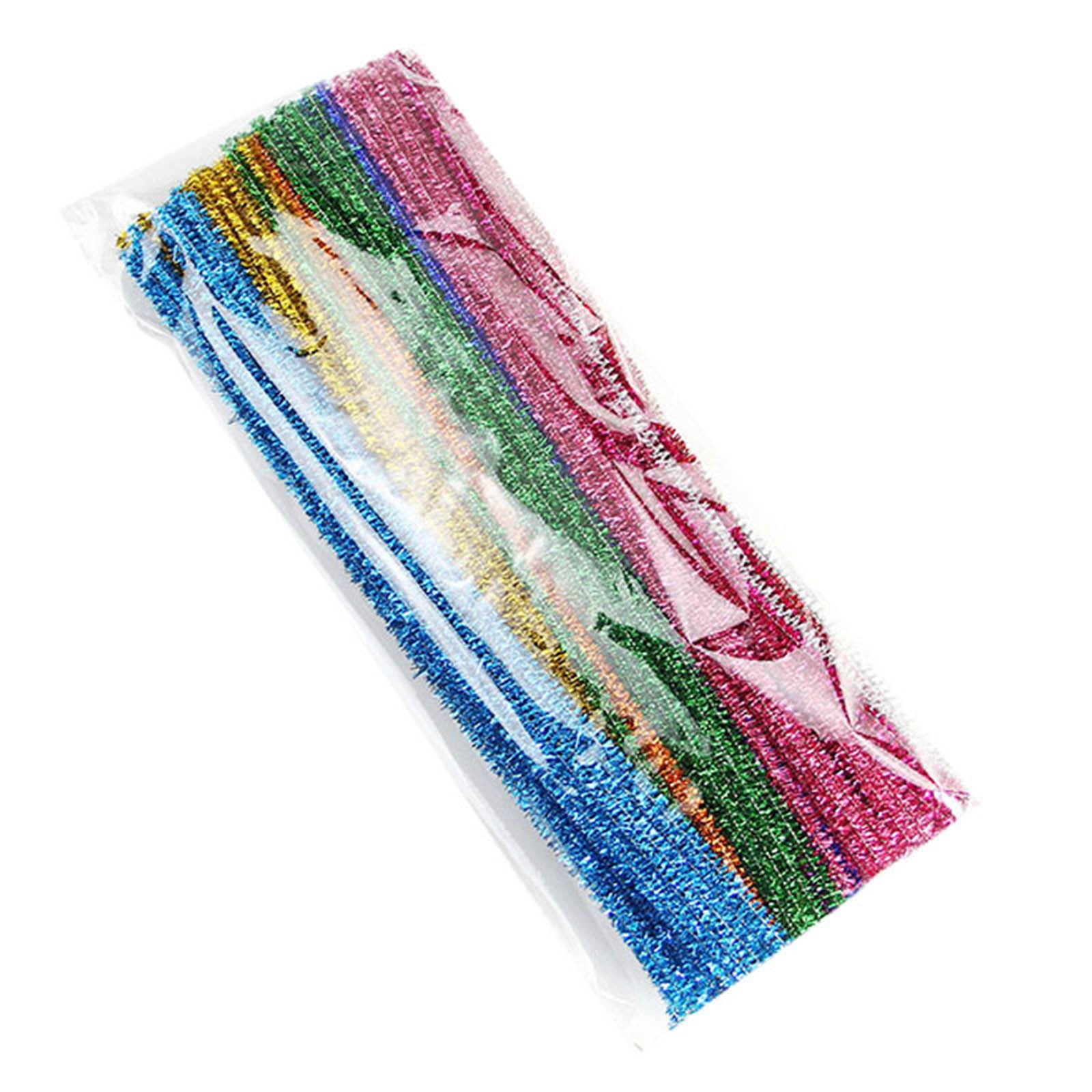 LHWEN Set of 100 Red Pipe Cleaners for DIY Arts and Crafts Flexible ...