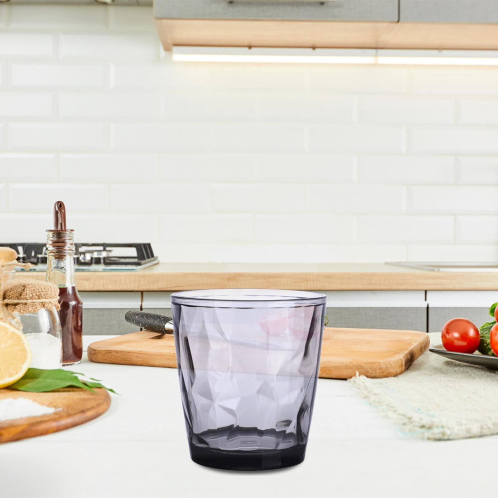 LHWEN Set of 12oz Plastic Drinking Glasses Dishwasher Acrylic Tumblers ...