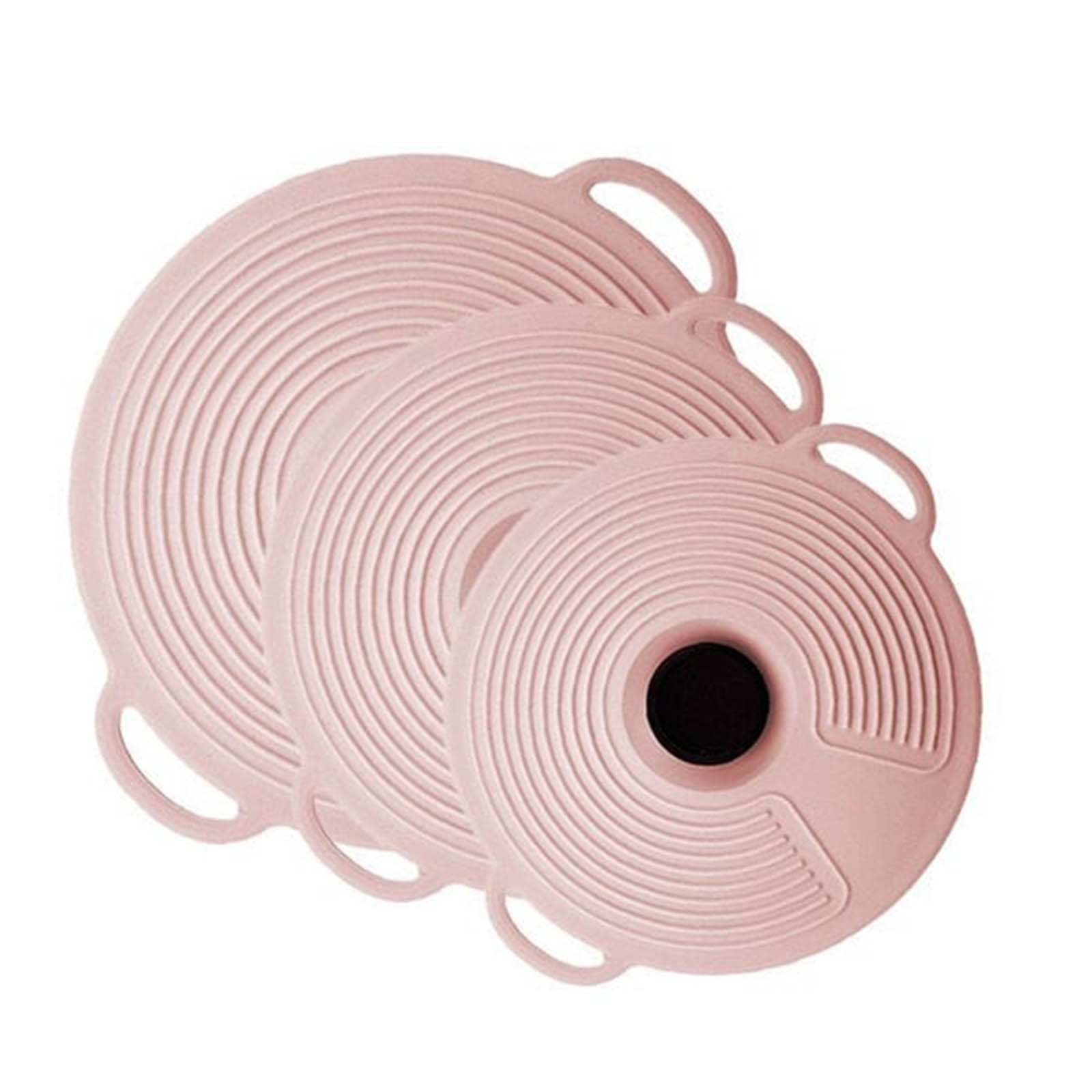 LHWEN Silicone Fresh Keeping Cover 3 Set Anti Spill Leak Proof Silicone ...