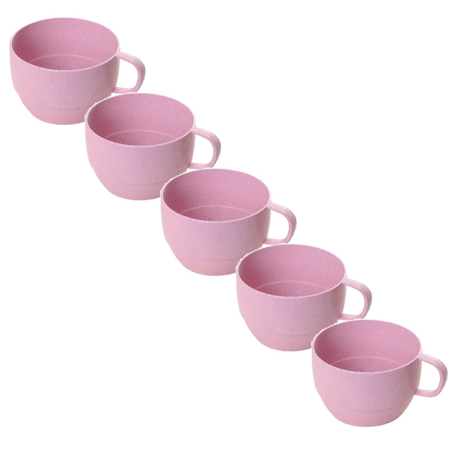 LHWEN Wheat Biodegradable Plastic Cup Drinking Mug for Water Coffee ...