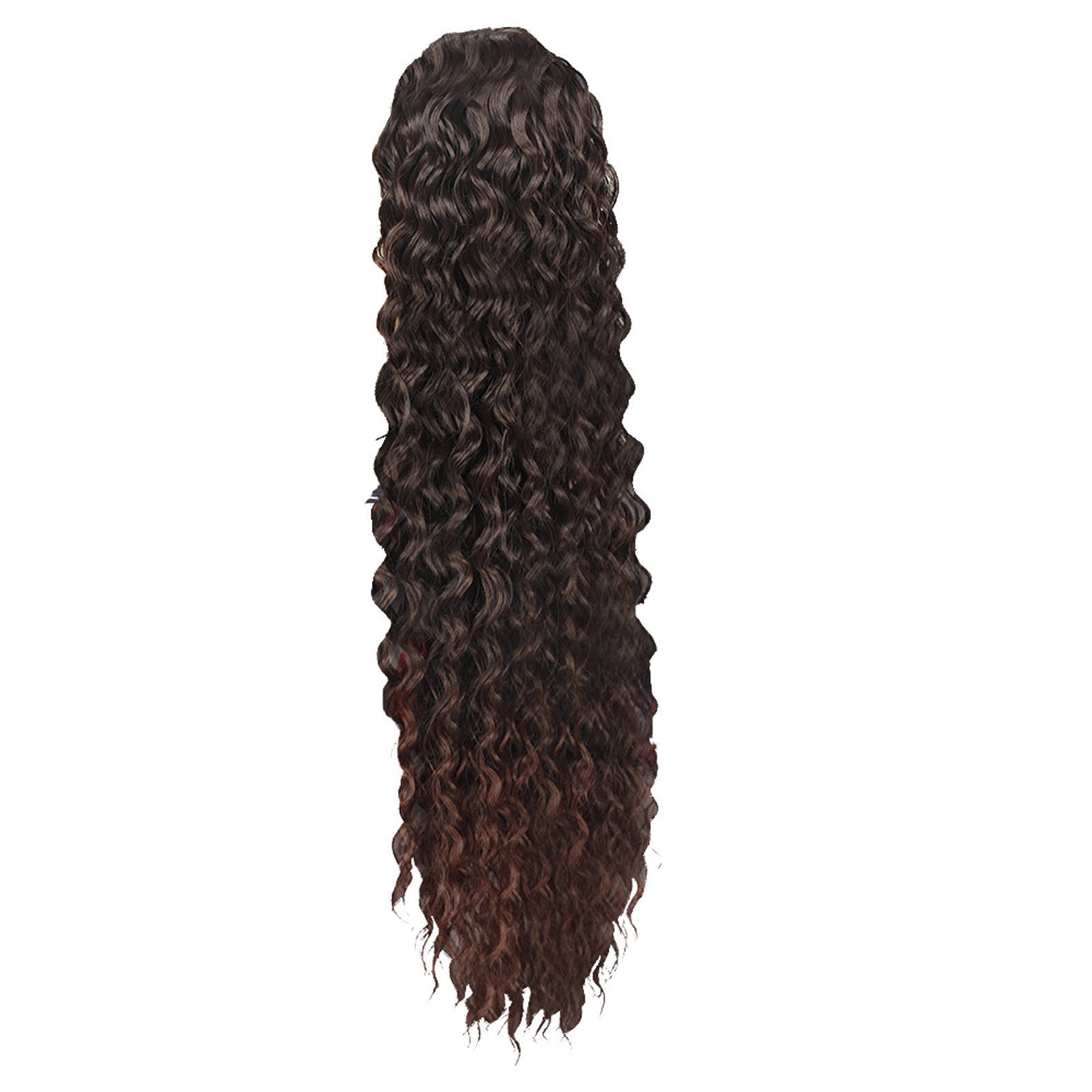 LHWEN Wig Female Ponytail Foreign Trade Drawstring Mesh Pocket Curly ...