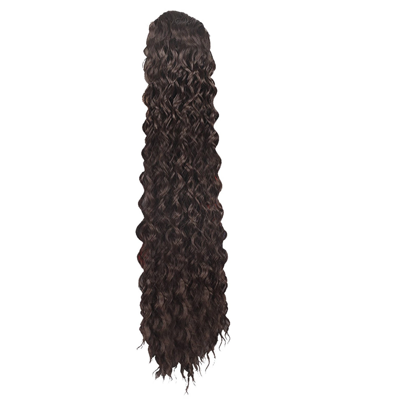 LHWEN Wig Female Ponytail Foreign Trade Drawstring Mesh Pocket Curly ...