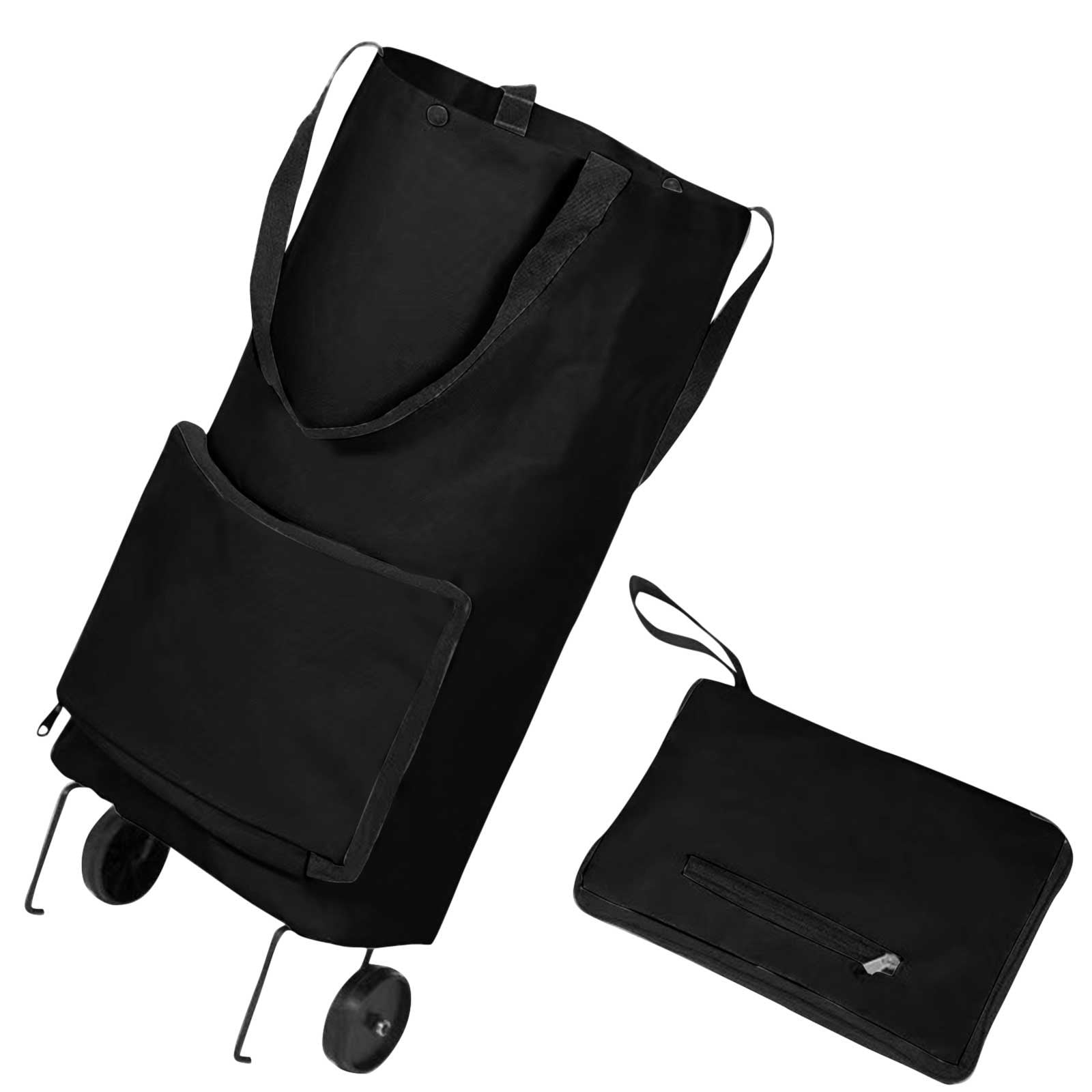 LHWGJQY Home Textile Storage 2 In 1 Foldable Shopping Cart Folding ...