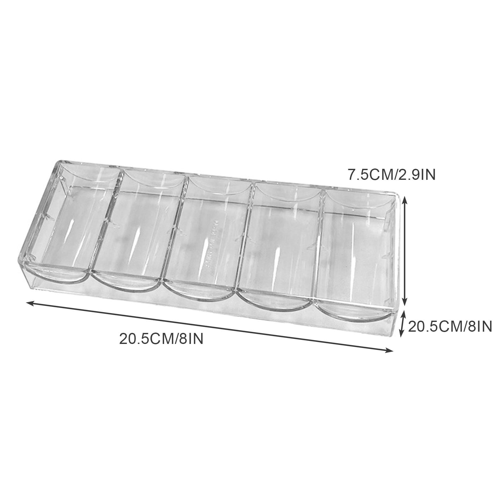 LHWGJQY Rack Acrylic Chip Box Texas Poker Acrylic Club Chip Rack ...