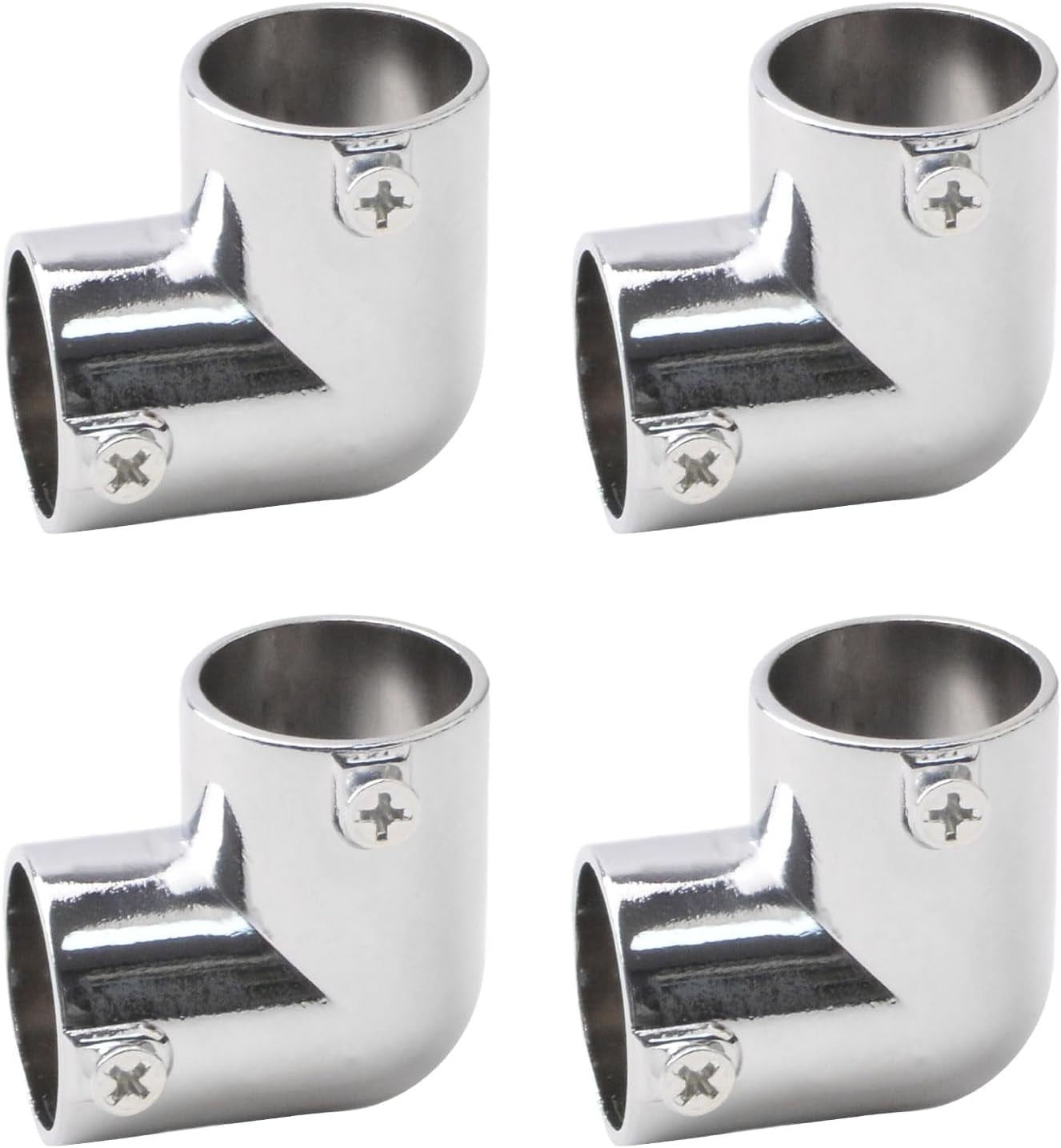 LHX 4 Sets L Shaped Pipe Clamps, 90 Degree Elbow Two Port Pipe ...