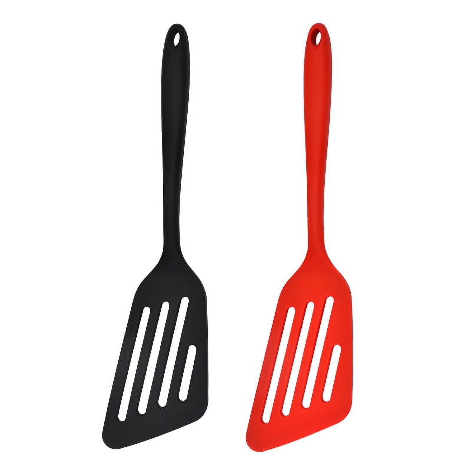 LHX Silicone Fish Spatula, Non-Stick Large Slotted Flipper Turners ...