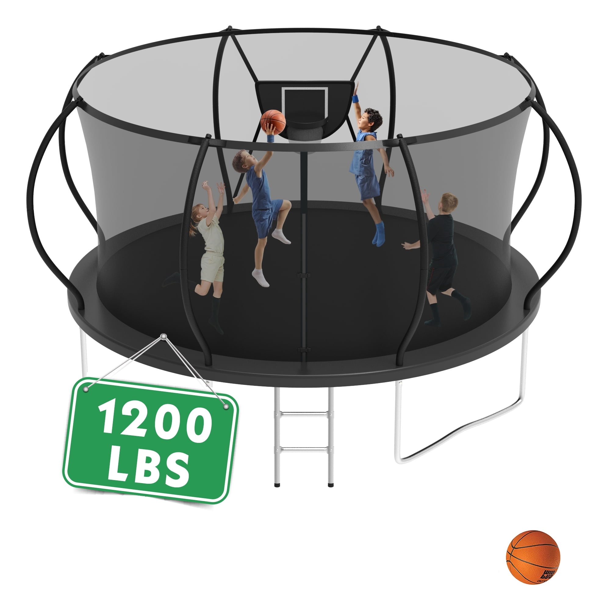 LHX Trampoline for Kids 12FT 14FT 16FT Outdoor Trampolines with ...