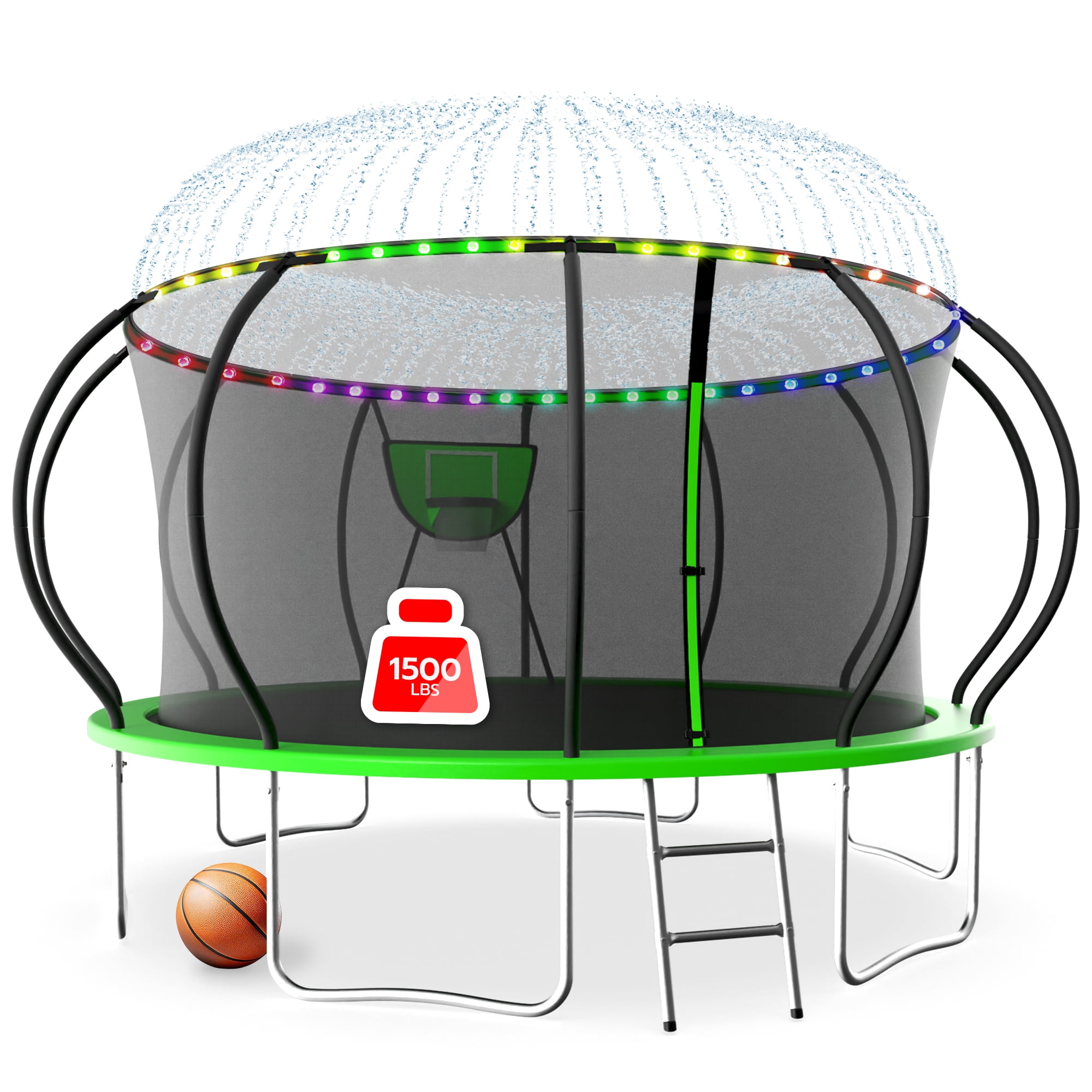LHX Trampoline for Kids 12FT 14FT 16FT Outdoor Trampolines with ...