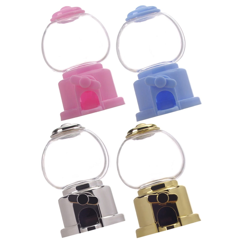 LHXC 4Pcs Plastic Candy Dispenser Gumball Machine Decor Desktop Candy ...