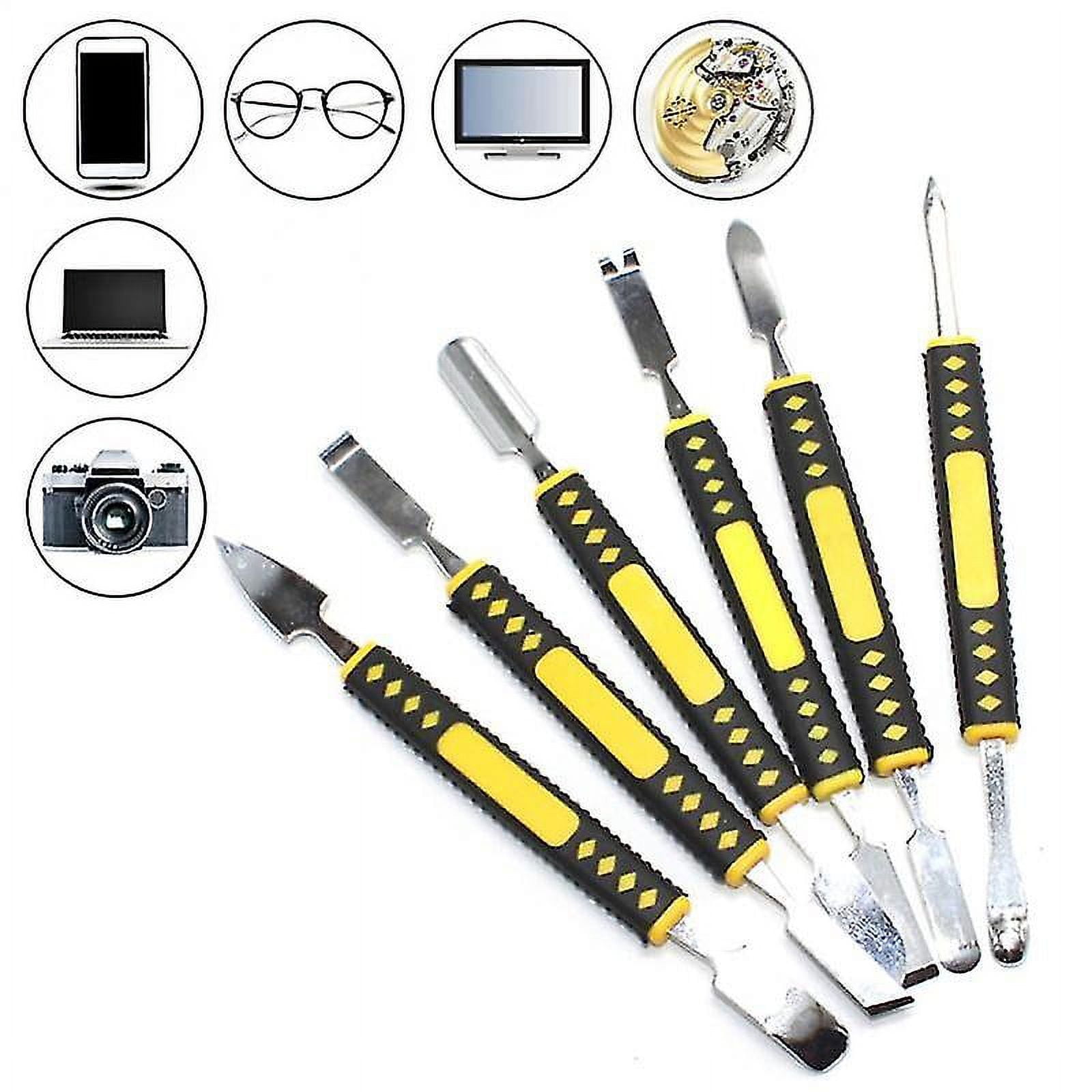 LHXC Metal Crowbar 6-piece Set Small Metal Spudger Pry Opening Repair ...
