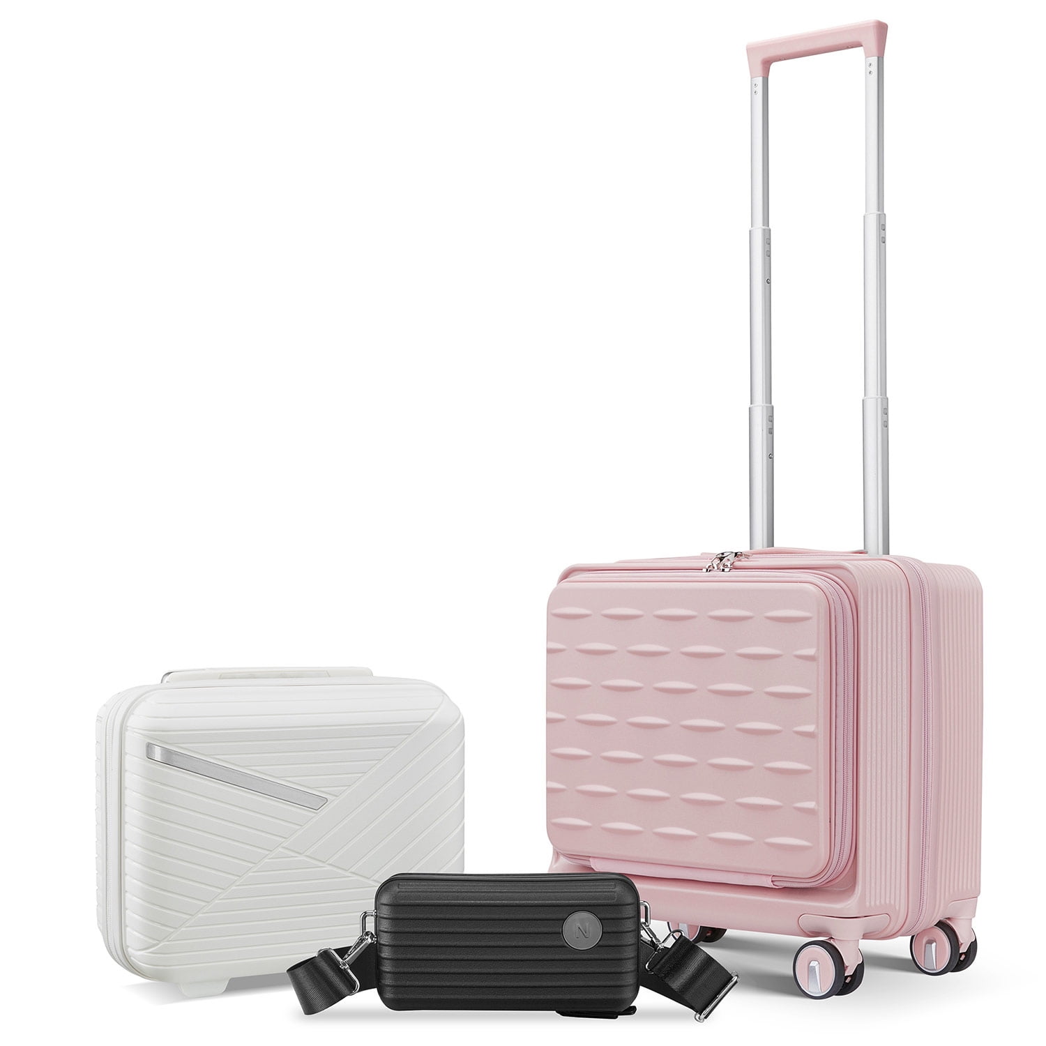 LHYY 18" Carry On Luggage with Front Open Door &Laptop Interlayer ...
