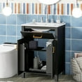 LHYY 24"Bathroom Vanity Combo with Ceramic sink,Luxurious Space-Saving ...