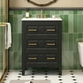 LHYY 24''Bathroom Vanity with Ceramic Sink Combo,Free Standing Single ...