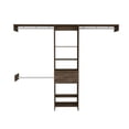 LHYY 250 Closet System British,Bedroom,Dark Walnut - Walmart.com