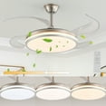 LHYY 42 Inch 2 Tiers Design Modern LED Ceiling Fan with Light and ...
