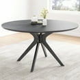 LHYY 47.2"Solid Wood Round Dining Kitchen Table for 4-6 People with ...
