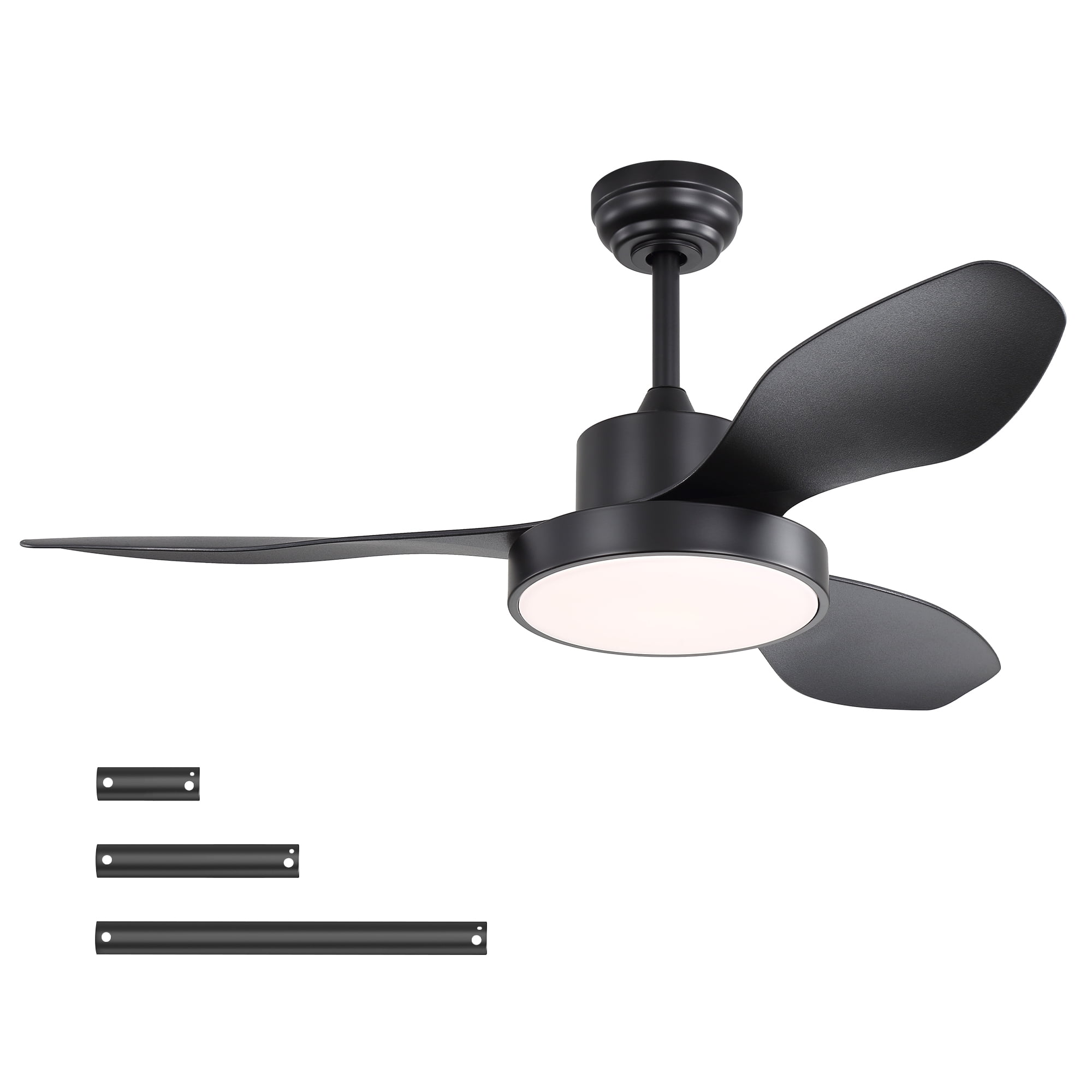 LHYY 47 Inch Ceiling Fan with 22W LED Light and Remote Control 6 Speeds ...