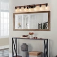 LHYY 50" Rustic 7-Light Vanity Light,Industrial Bathroom Wall Sconce ...