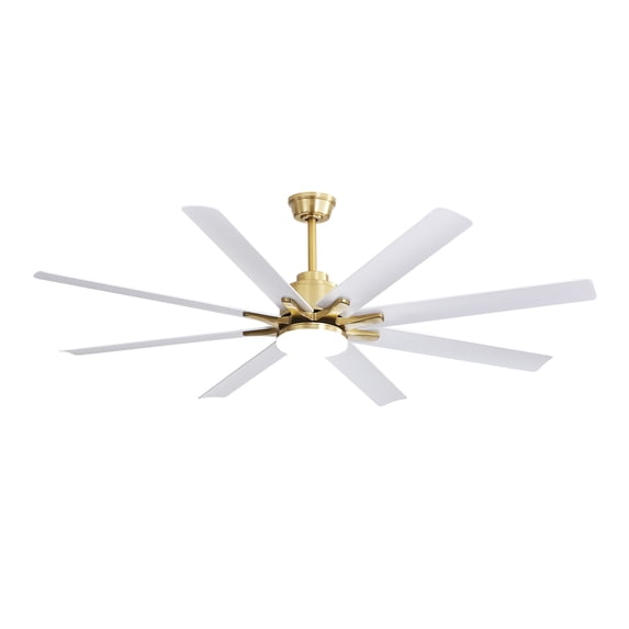 LHYY 66 Inch Low Profile ABS Ceiling Fan with Dimmable Lights and Smart ...