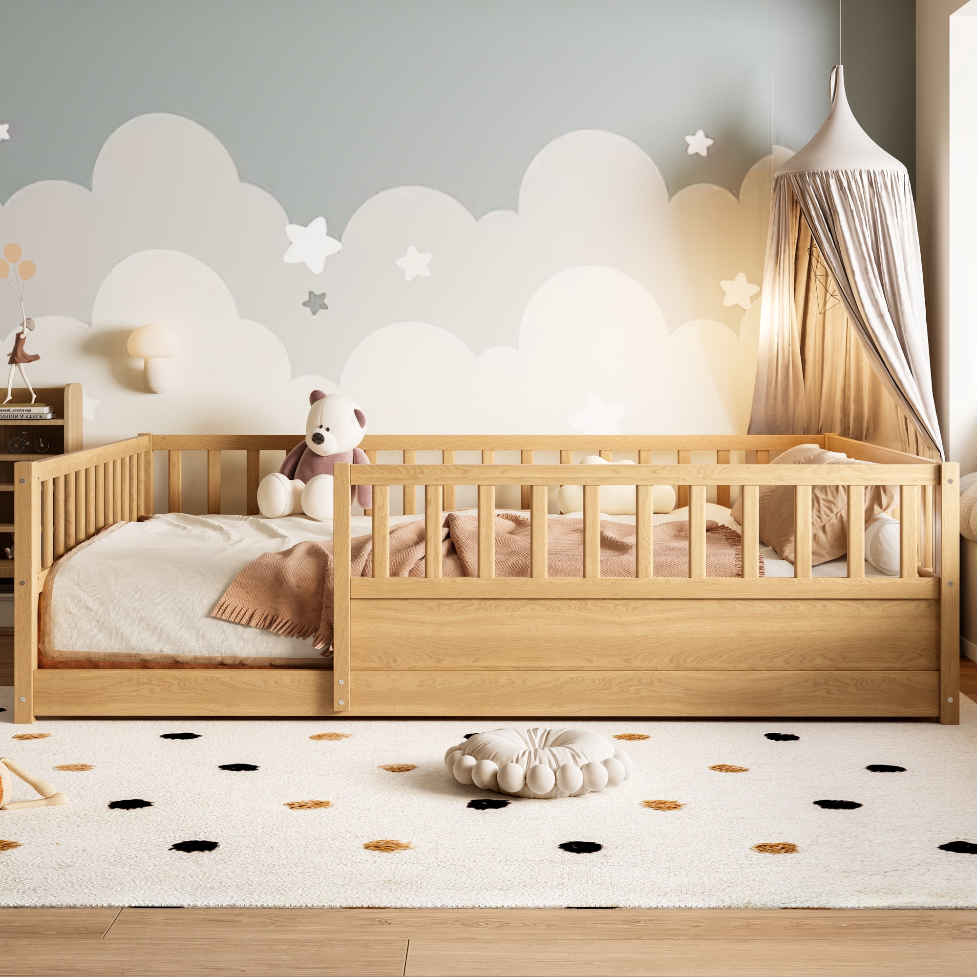 LHYY Full Size Floor bed,integral construction with super high security ...
