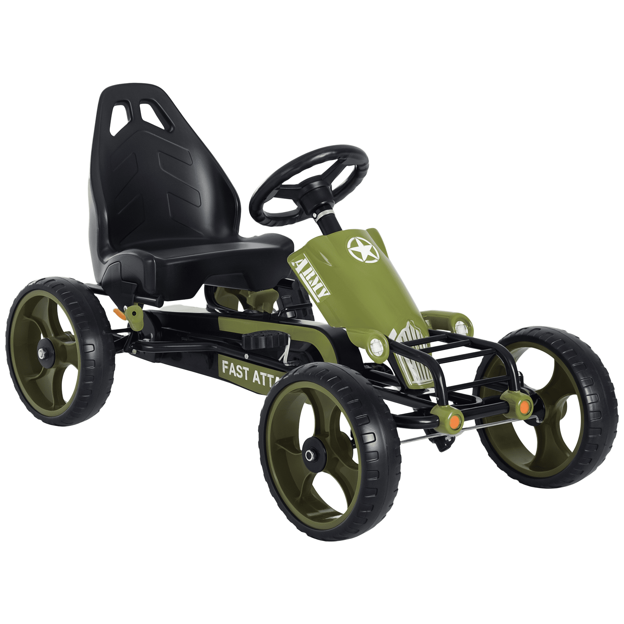 LHYY Go Kart for,Pedal,Go Kart with Adjustable Seat,EVA Wheels,Forward ...