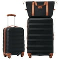 LHYY Hardshell Luggage Sets 2Pcs+Bag Spinner Suitcase with TSA Lock ...