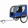 LHYY Large Folding Bike Trailer for Dogs–66LB Capacity All-Terrain Pet ...